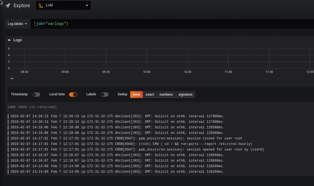 Grafana Labs: Loki – distributed system, labels and filters