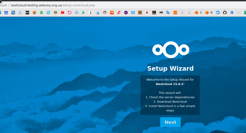 NextCloud: installing server on Debian behind NGINX with PHP-FPM and client on Arch Linux