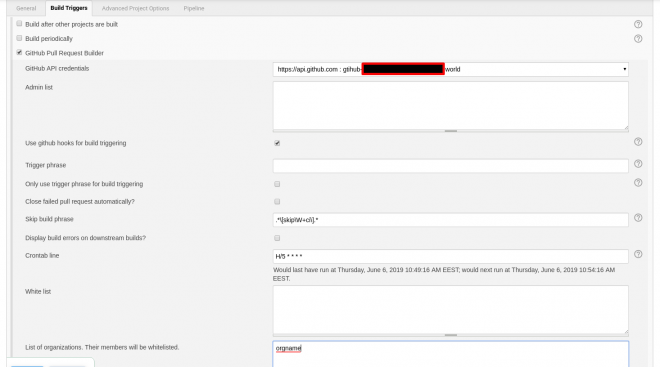 Jenkins: running PHPUnit from Codeception by a Pull Request in Github and Allure-reports