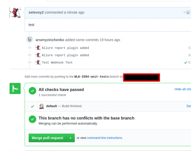 Jenkins Running Phpunit From Codeception By A Pull Request In Github