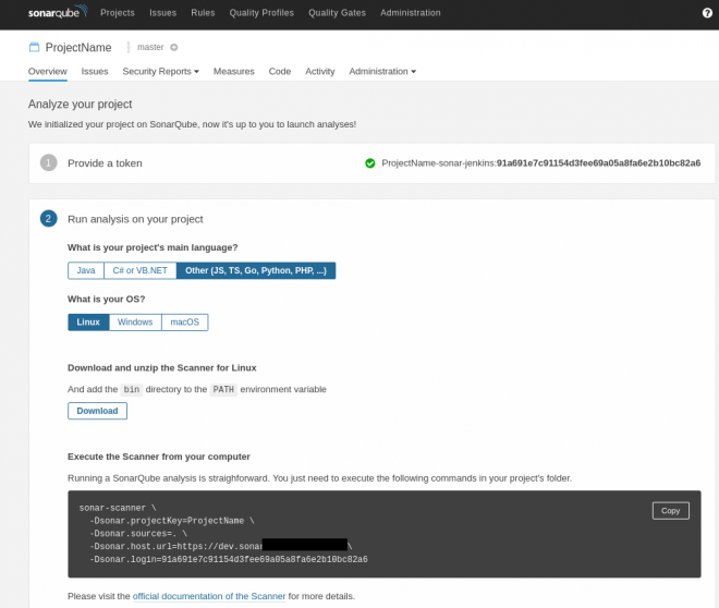 SonarQube: running tests from Jenkins Pipeline in Docker