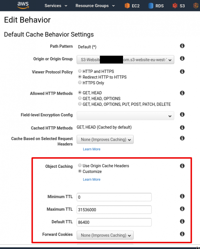AWS: clean up CloudFront cache