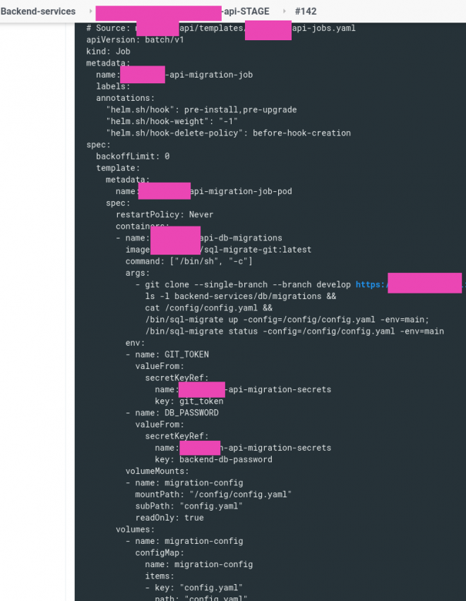 Kubernetes: running SQL migrations with Kubernetes Job and Helm hook