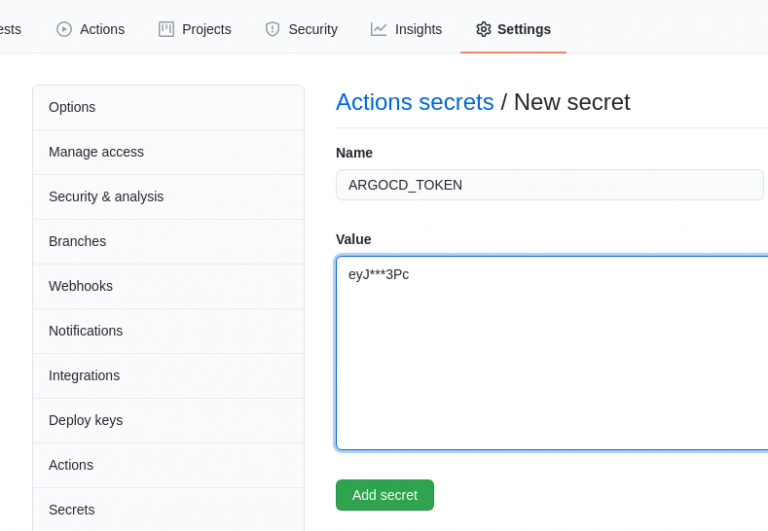 Github: Github Actions overview and ArgoCD deployment example