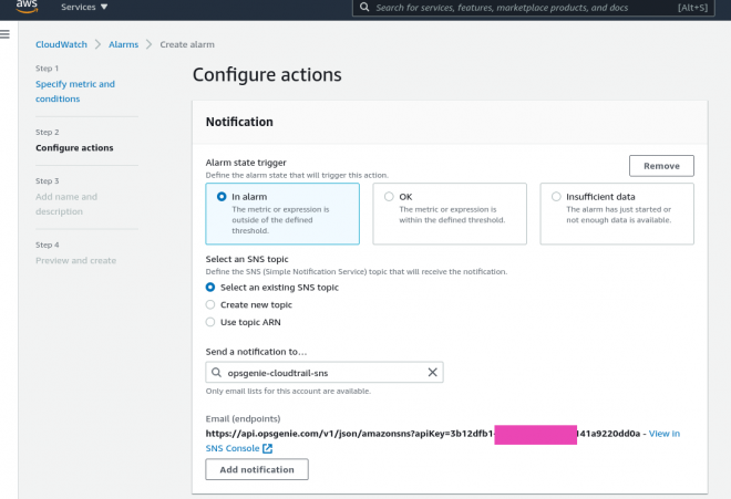 AWS: CloudTrail overview and integration with CloudWatch and Opsgenie