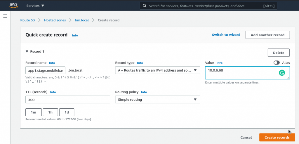 AWS: Route53 Private Hosted Zones — hiding domains from the Internet