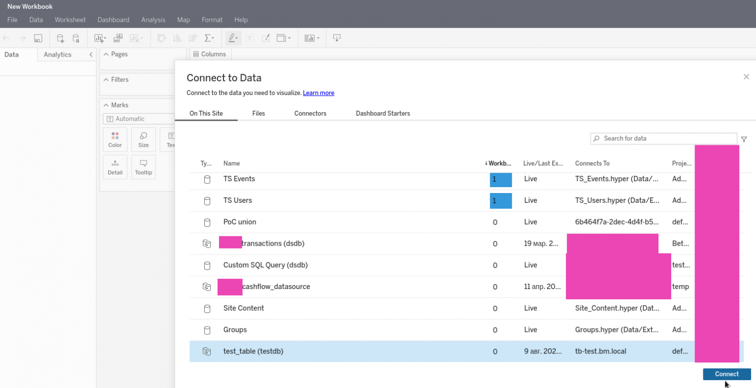 Tableau: install Tableau Bridge to access a database server in a ...