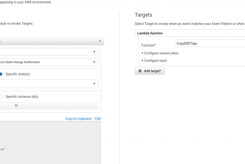 AWS: Lambda – copy EC2 tags to its EBS, part 2 – create a Lambda function