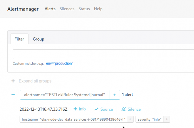 Grafana Loki: alerts from the Loki Ruler and labels from logs