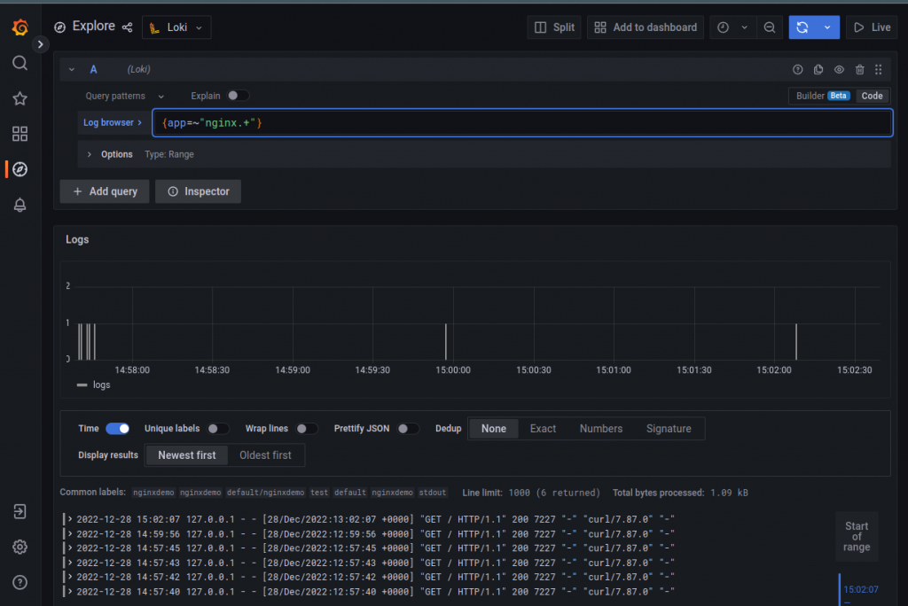 Grafana Loki: LogQL for logs and creating metrics for alerts