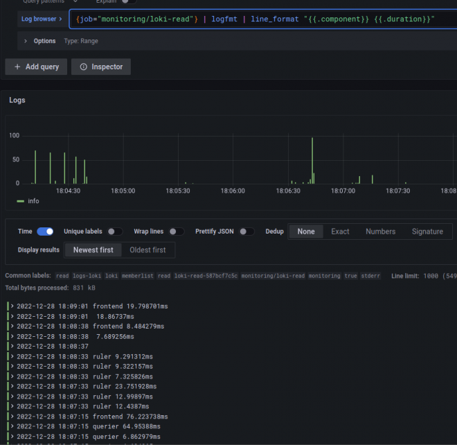 Grafana Loki: LogQL for logs and creating metrics for alerts