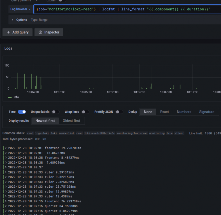Grafana Loki: LogQL for logs and creating metrics for alerts