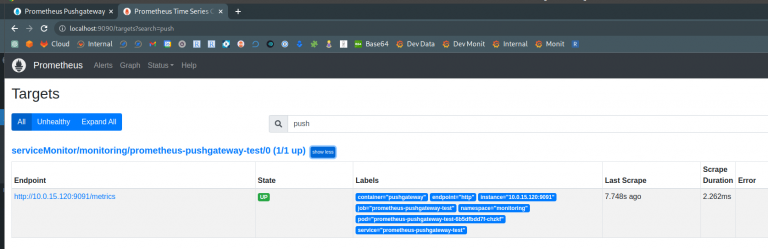 Prometheus: running Pushgateway on Kubernetes with Helm and Terraform