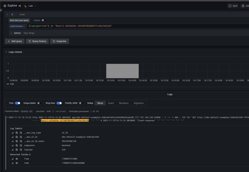 Grafana Loki: collecting AWS LoadBalancer logs from S3 with Promtail Lambda