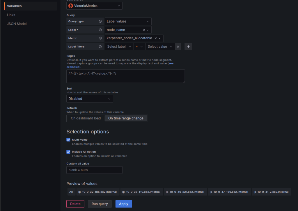 Karpenter: its monitoring, and Grafana dashboard for Kubernetes WorkerNodes