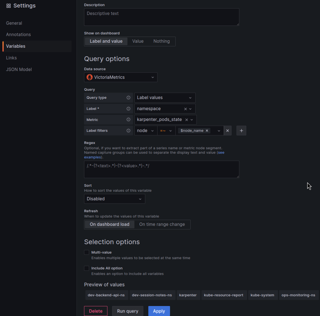 Karpenter: its monitoring, and Grafana dashboard for Kubernetes WorkerNodes