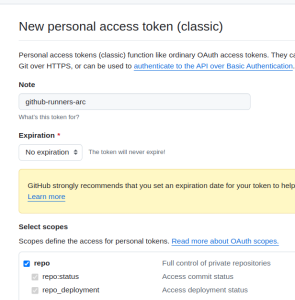 GitHub Actions: running the Actions Runner Controller in Kubernetes